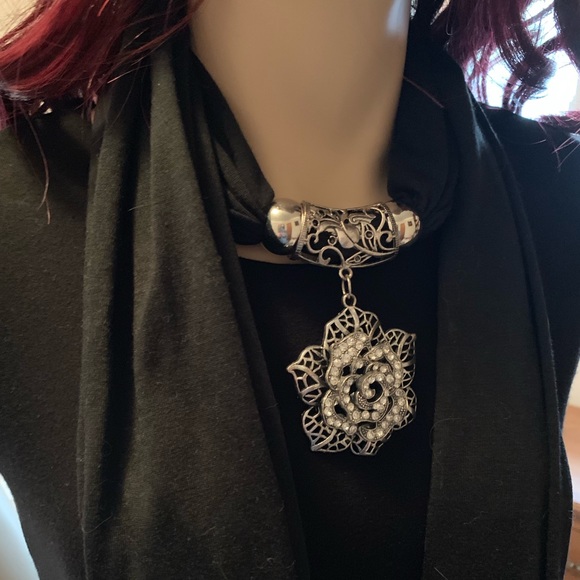 Accessories | Gorgeous Jeweled Scarf | Poshmark